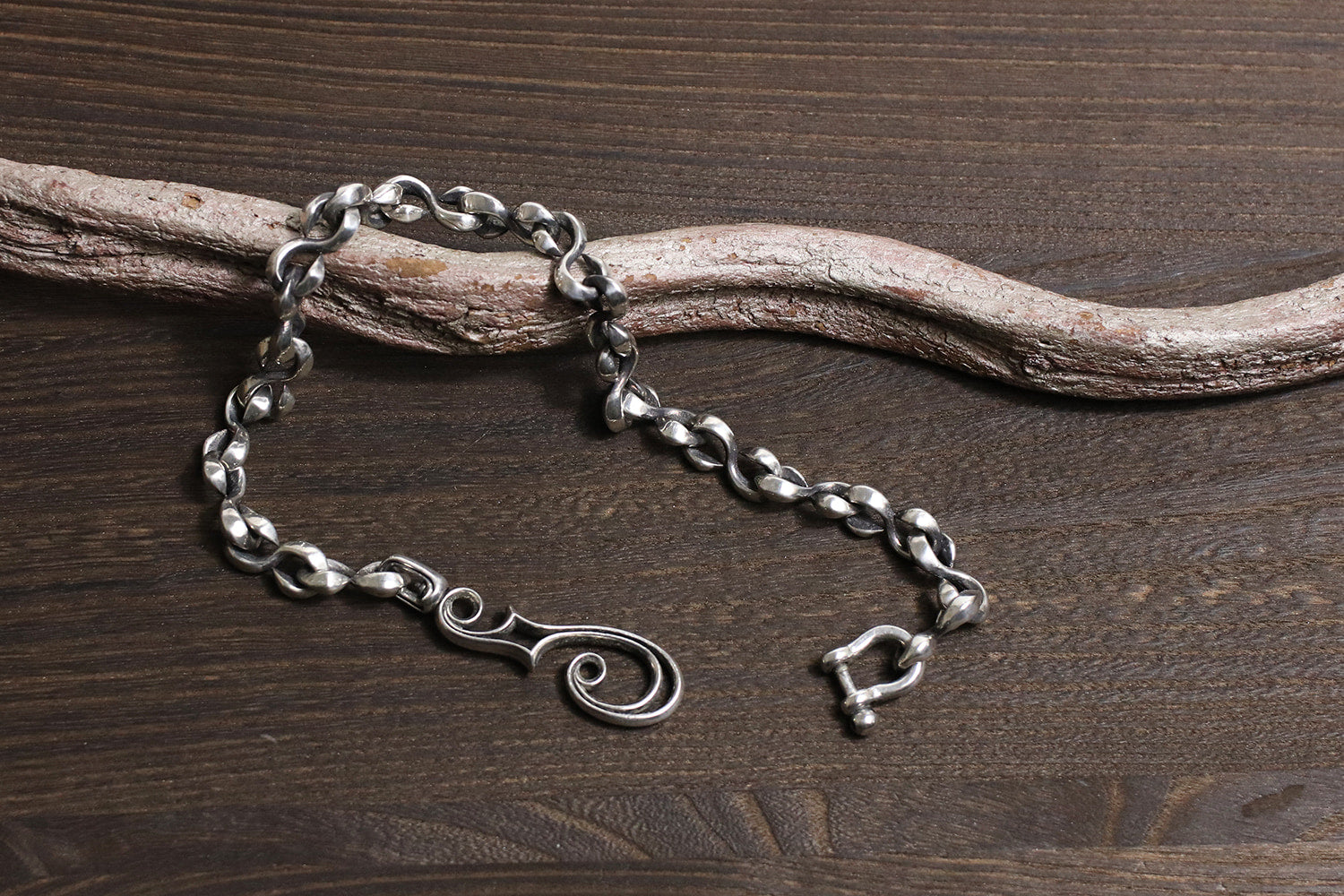 INCEPTION / F-HOLE S-KAN WALLET CHAIN SILVER PLATING