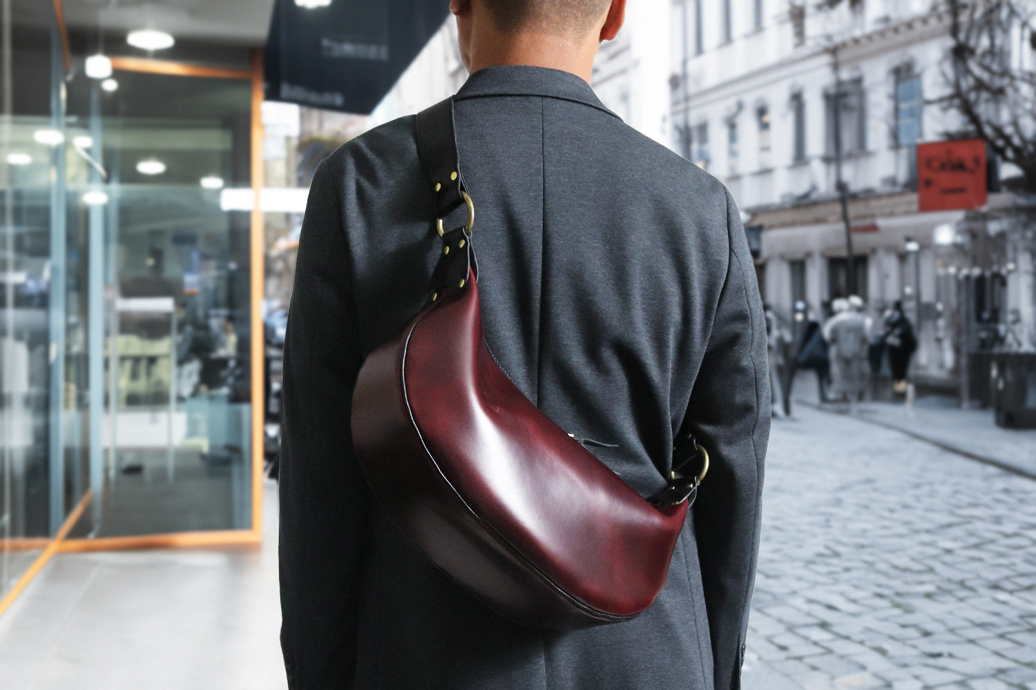 INCEPTION / Chromexcel Leather BANANA BAG